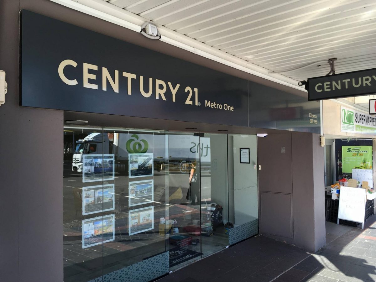 Custom Built Window Displays and Signage for Real Estate Agents.